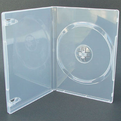 14mm Standard Single Disc Capacity Clear DVD Cases - 100 Pack ($0.65 p ...